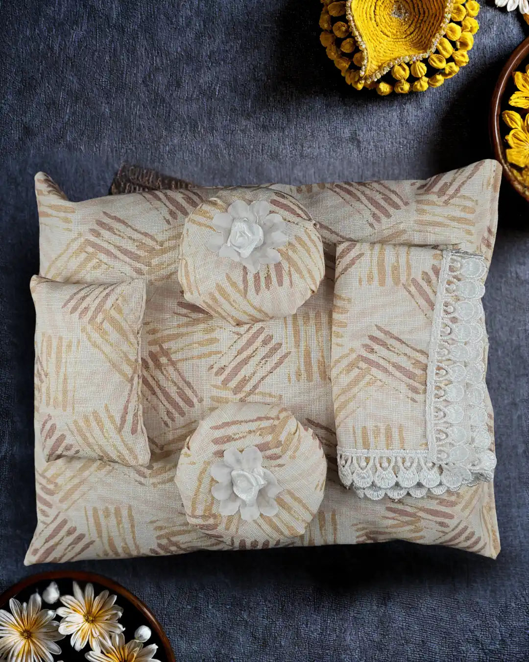 Soft Cotton Bistar Set For Laddu Gopal Ji | OM Poshak