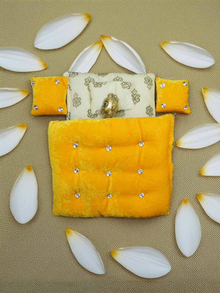 Comfortable Bistar Set and Aasan for Laddu Gopal Ji | OM Poshak